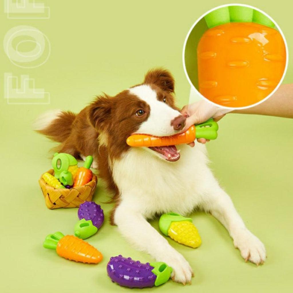 Đồ Chơi Cho Chó Rau Củ Cao Su Veggie Bites FOFOS – Paddy Pet Shop