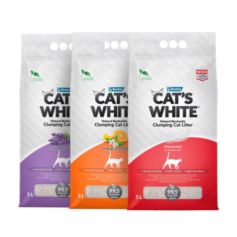 Cát Đất Sét Mèo Bentas Cat's White – Paddy Pet Shop