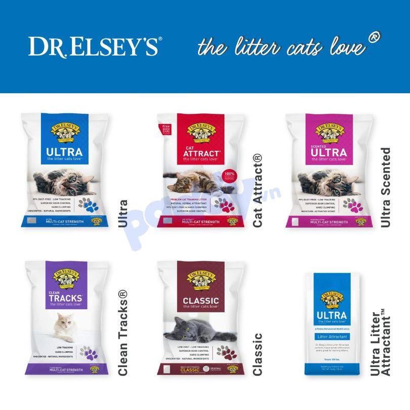 Cát Đất Sét Mèo Không Mùi Dr Elseys Ultra – Paddy Pet Shop