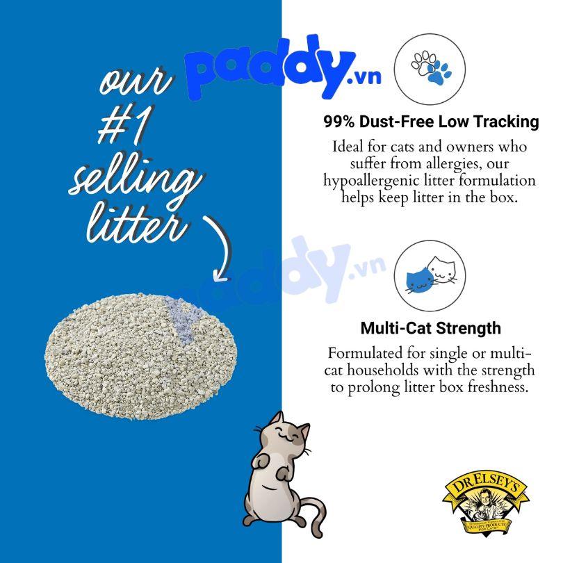 Cát Đất Sét Mèo Không Mùi Dr Elseys Ultra – Paddy Pet Shop