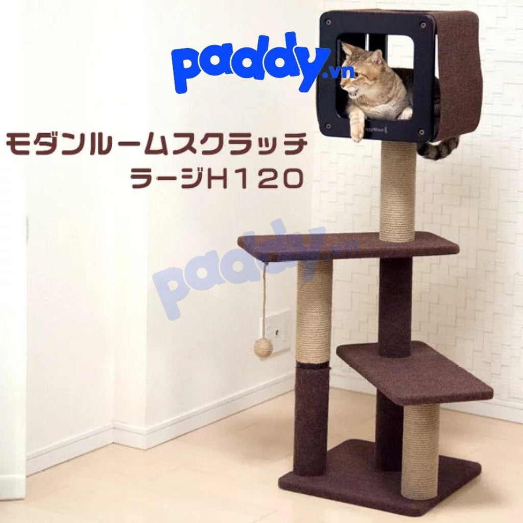 [120cm] Tháp Mèo Cào Móng Cattyman Cat Tree H120 – Paddy Pet Shop