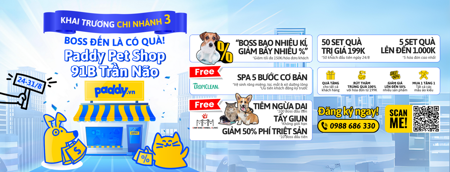 Paddy Pet Shop | Thức Ăn, Phụ Kiện Thú Cưng, Giao Hỏa Tốc Freeship