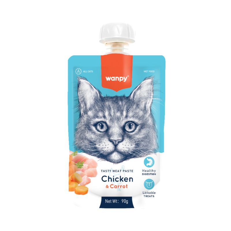 Pate Cho Mèo Wanpy Premium Nắp Vặn 90G (Tiếng Anh) – Paddy Pet Shop