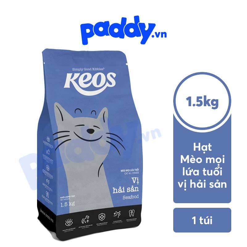 Hạt Cho Mèo Mọi Lứa Tuổi Keos – Paddy Pet Shop