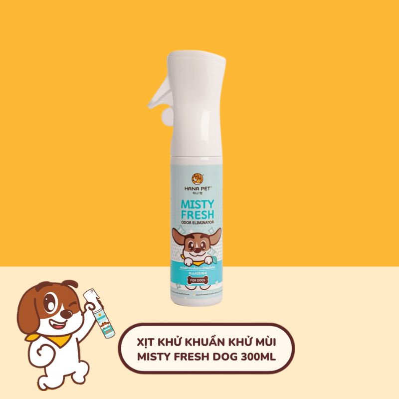 Xịt Diệt Khuẩn Cho Chó Mèo Hana Pet Misty Fresh 300ml – Paddy Pet Shop