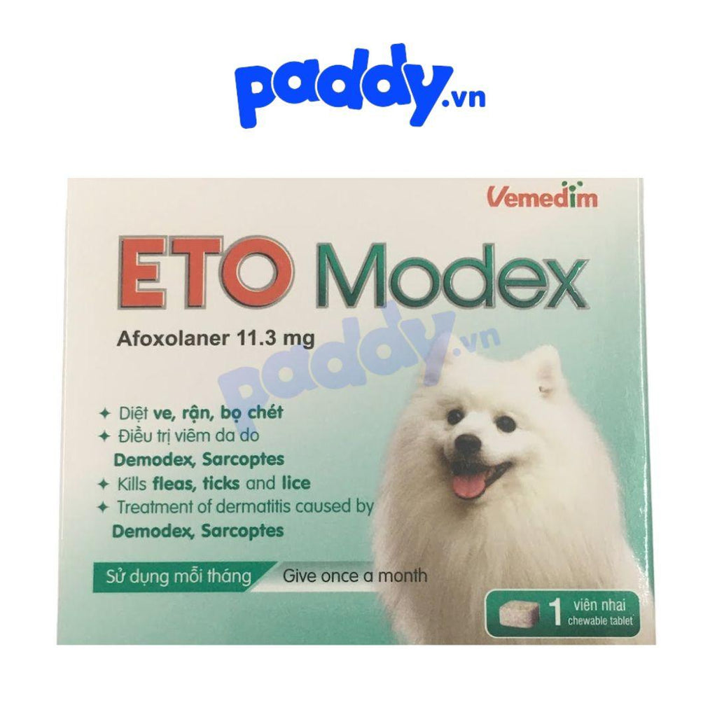 Trị Ve Rận Chó Mèo Eto Modex – Paddy Pet Shop