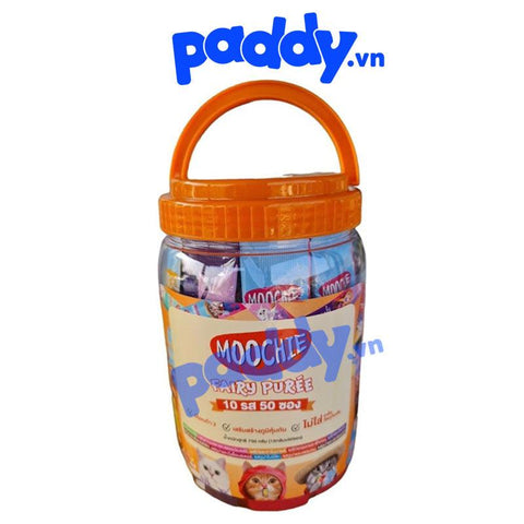 Súp Thưởng Cho Mèo Moochie - Hộp Mix 50 Tuýp – Paddy Pet Shop