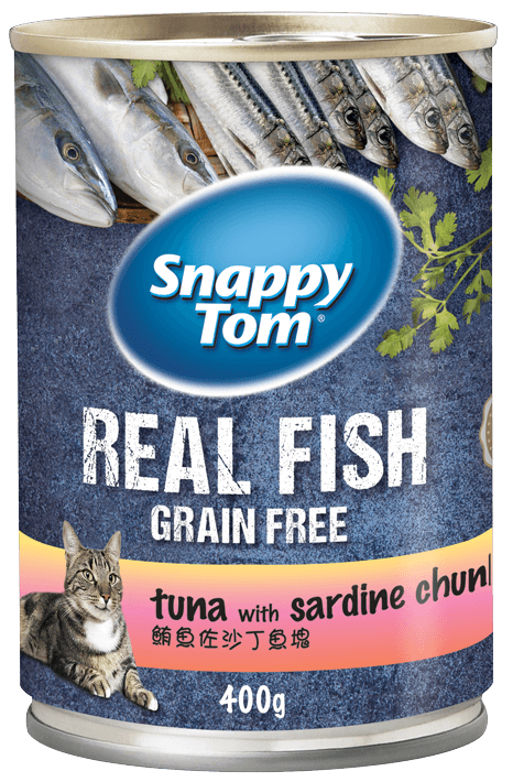 Pate Mèo Snappy Tom Real Fish - Lon 400g – Paddy Pet Shop