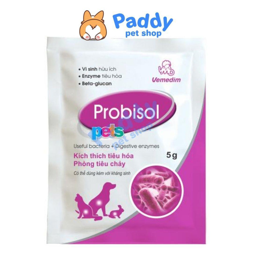 Thực Phẩm Chức Năng Cho Mèo Men Tiêu Hóa Probisol Pets 5G – Paddy Pet Shop