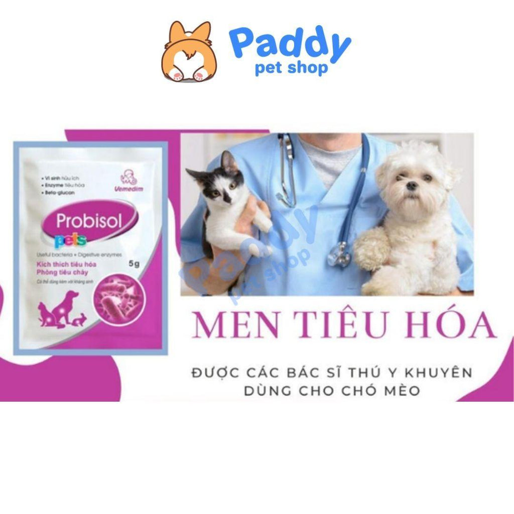 Thực Phẩm Chức Năng Cho Mèo Men Tiêu Hóa Probisol Pets 5G – Paddy Pet Shop
