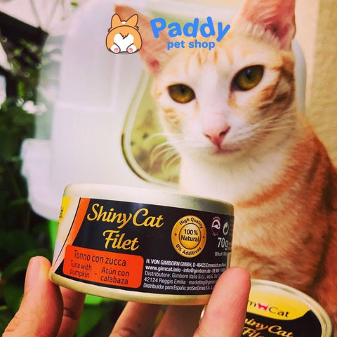Pate Mèo Mọi lứa Tuổi GimCat Shiny Cat Filet Lon 70g – Paddy Pet Shop