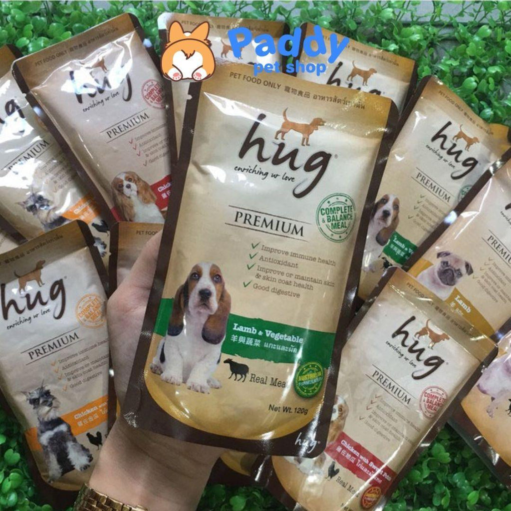 Pate Cho Chó Hug Bổ Sung Chất Xơ 120g – Paddy Pet Shop