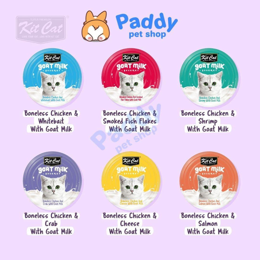 Pate Mèo Kit Cat Sữa Dê Bổ Sung Canxi (Lon 85g) – Paddy Pet Shop