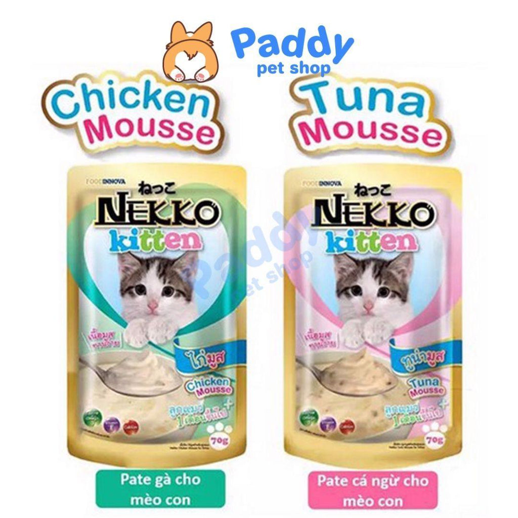 Pate Mèo Con Dạng Kem Nekko Kitten Mousse 70g – Paddy Pet Shop
