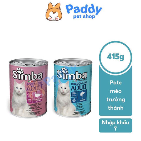 Pate Mèo Trưởng Thành Simba Lon 415g – Paddy Pet Shop