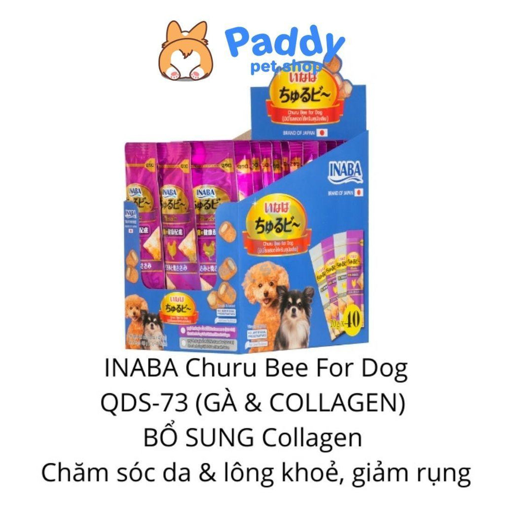 Snack Gà Mềm Chứa Sốt Cho Chó Inaba Churu Bee & Churutto (Thái Lan ...
