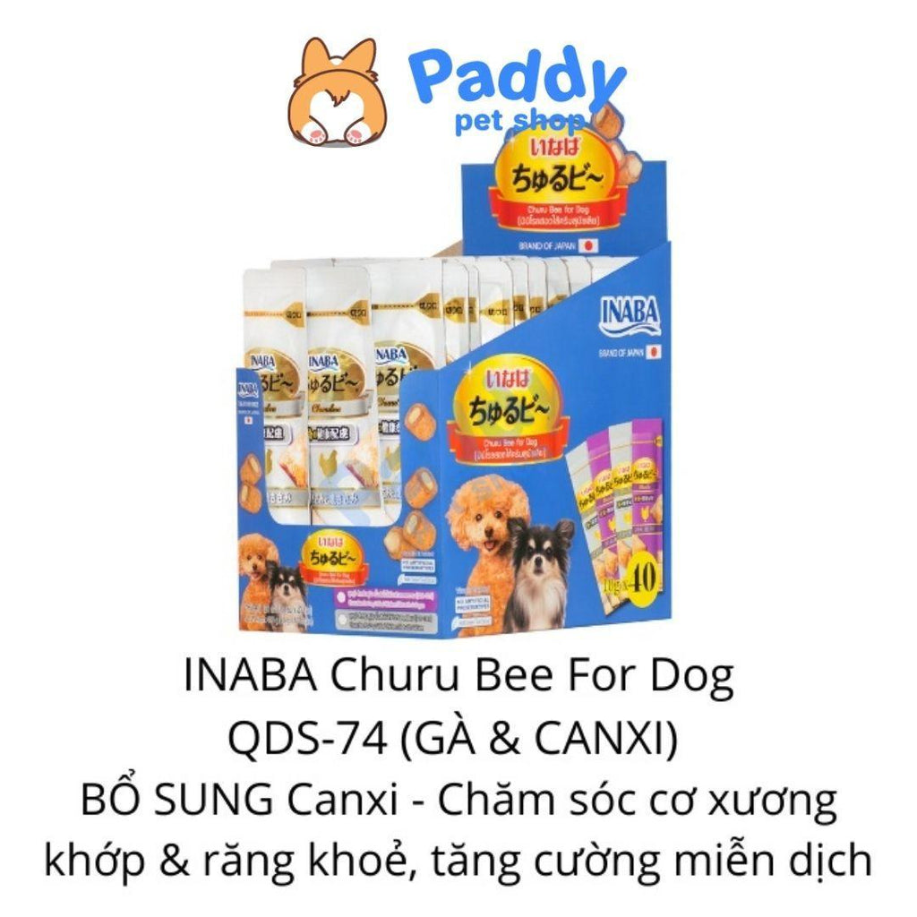 Snack Gà Mềm Chứa Sốt Cho Chó Inaba Churu Bee & Churutto (Thái Lan ...