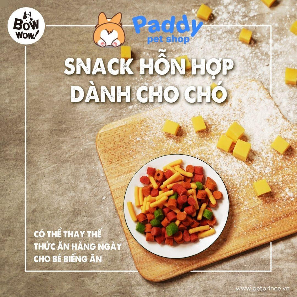 Bánh Thưởng Cho Chó Hỗn Hợp BowWow Mixed Snack – Paddy Pet Shop