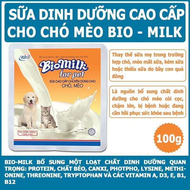 Sữa Bột Cho Chó Mèo Bio-Milk 100g – Paddy Pet Shop