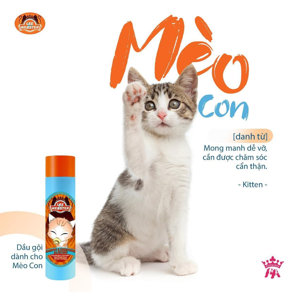 Sữa Tắm Cho Mèo Gội & Xả Lee & Webster 280g – Paddy Pet Shop