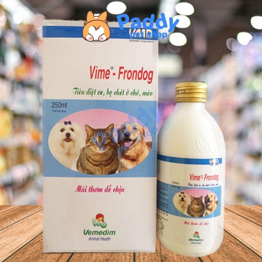 Vemedim Vime - Frondog, thuốc trị ve, rận cho chó, mèo, chai xịt 250ml ...