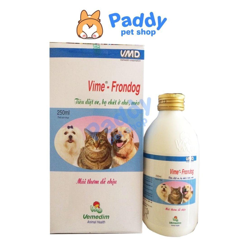 Vemedim Vime - Frondog, thuốc trị ve, rận cho chó, mèo, chai xịt 250ml ...