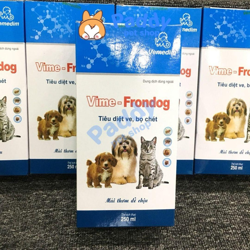 Vemedim Vime - Frondog, thuốc trị ve, rận cho chó, mèo, chai xịt 250ml ...